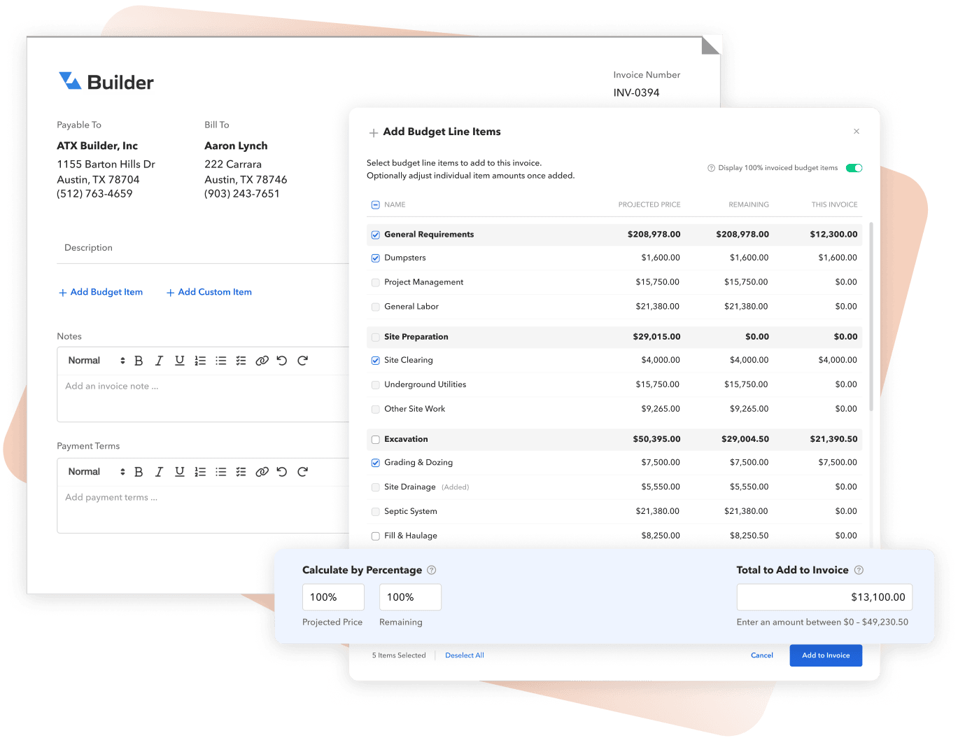Construction Invoice Software